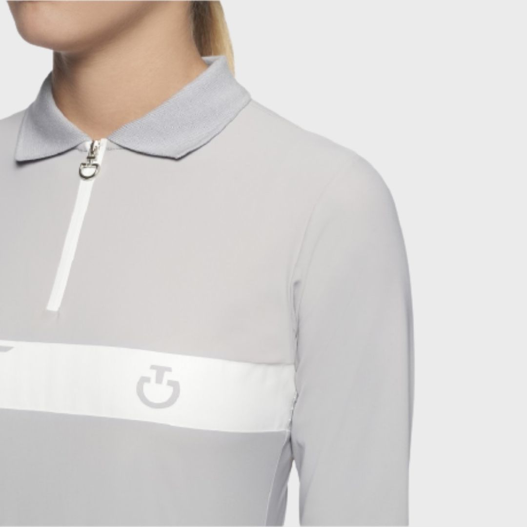 Cavalleria Toscana | Chemise CT Racing Stripe - Gris - 1000 Sabots