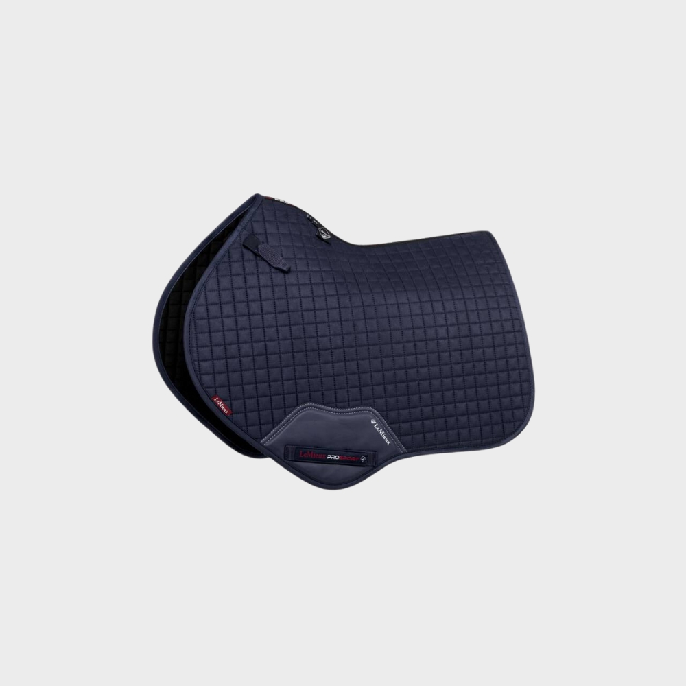 LeMieux | Tapis de selle Cotton CC Square – Navy – 1000 Sabots